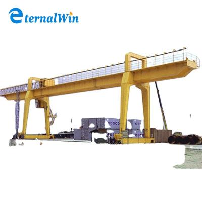 China Capacity Gantry Crane With 1-50ton Load Wide Span 7.5-30m 3 Phase 380V Power Source for sale