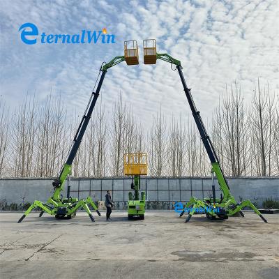 China Plataforma de trabalho aérea de motor diesel Crawler Spider 12m 14m for sale