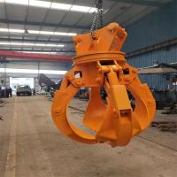 China Remote Control Electric Hydraulic Clamshell Grab 3-12 Cbm 500-3000kg for sale