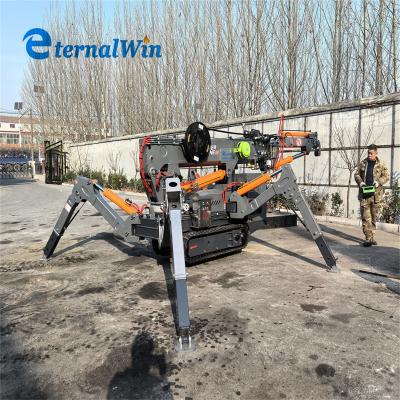 Telescópica Boom 3 Ton Spider Crane Equipamento de elevação compacto e potente