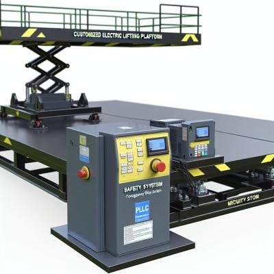 China angepasste elektrische Hebeplattform mit Notstoppknopf und PLC-Steuerung für einen reibungslosen und sicheren Betrieb zu verkaufen