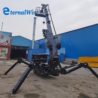 China 8 Tons Spider Crawler Crane with Generally Engine and 25 Meters Maximum Lifting Height for sale