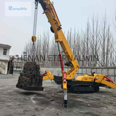 Китай 3-тонный гидравлический гусеничный кран-паук для узких пространств продается