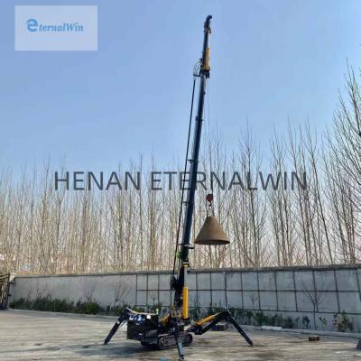 Китай Мини-пауковый кран 5 тонн телескопический бум электрический дизельный продается