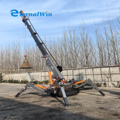 Китай 8.6-метровый максимальный рабочий радиус дизельного паукообразного крана грузоподъемностью 5 тонн для проектов тяжелого строительства продается