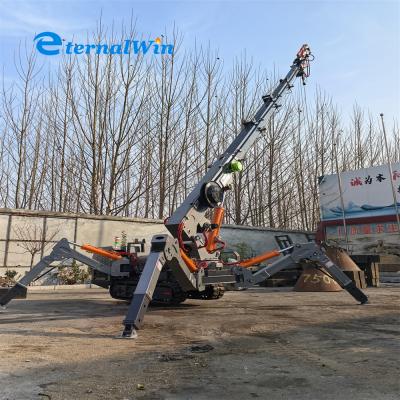 Китай Дистанционное управление паукообразный кран для строительных проектов 9,6 метров длина дна 15 метров максимальная высота подъема продается