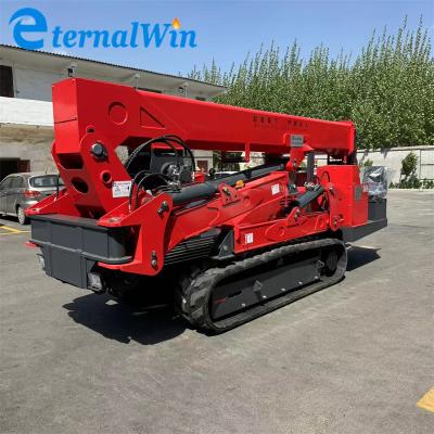 China 8 Tons Operating Weight Spider Crawler Crane Diesel Engine AC Motor Maximum Lifting Height 21 Meters for sale