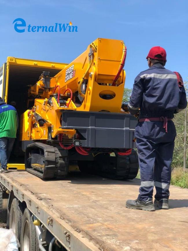 Spider Crawler Crane packaging and shipping configuration