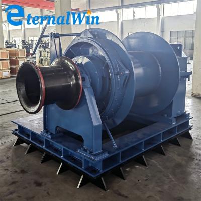 China Marine Electric Winch with 20m/min Speed, 50m To 2000m Wire Rope Capacity and Steel Construction for Marine Maintenance for sale