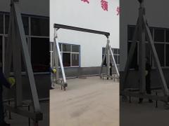 Draagbare de Brugkraan 3 van de aluminiumlegering Ton Mobile Gantry Cranes Remote-Controle