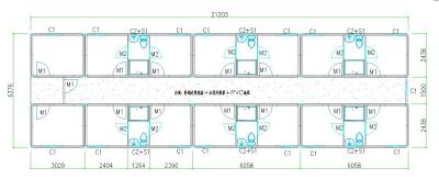 Китай лагерь контейнера дома Prefab квартиры 16ft, 2 дома спальни модульных продается