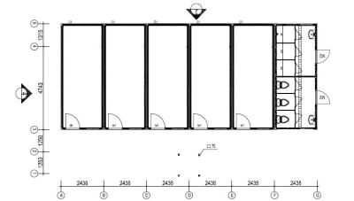 Китай Стандартный дом лагеря контейнера зернокомбайна 20ft с панелью стены доски сандвича Eps продается