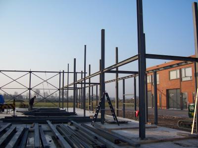 Cina Strutture prefabbricate della struttura d'acciaio di Netherland della lana di vetro per la fabbrica della pianta in vendita