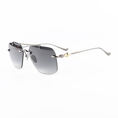 China Luxury 2026 Uva Unisex Outdoors Rimless Sunglass Lightweight Men Women Cycling Bike Sunglasses Custom Shape China Wholesale Bulk for sale