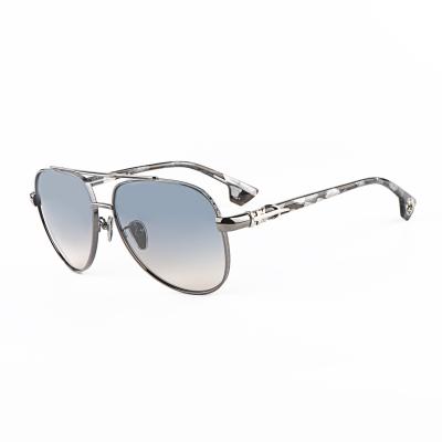 China Shenzhen Wholesaler Trends 2026 Gradient Dream Blue Lens Y2k Men Women Beach Wedding Designer Pilot Sunglasses Personalized logo for sale