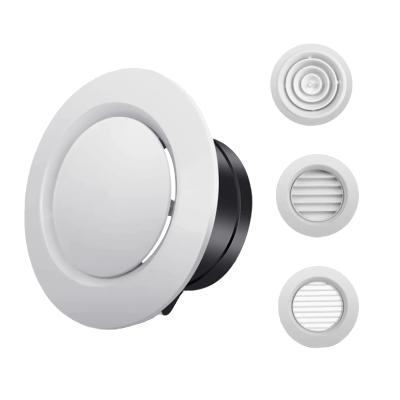 China HVAC System Ventilation Fixed Type Bathroom Exhaust Fan Return Air Filter Grille With Frame for External Wall for sale