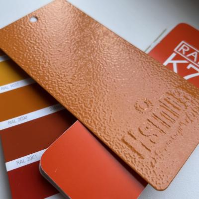 중국 RAL 2000 오렌지 껍질 주름 질감 하드웨어 도구에 대한 파우더 코팅 판매용