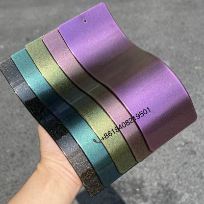 Metalliseerde Bonderized Speciale Thermosetting Powder Coatings Chroom Bronze Sparkling Micaceous Fluorescent Pearlescent Transparante Verf