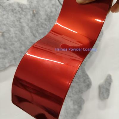 Rivestimento a polvere poliestere rosso Chrome Illusion 500 ore di nebbia salina