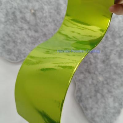 China Golden Green Illusion Chrome Polyester Powder Coating Auto Paint for Eletrostaic Thermoset Powder Coating for sale