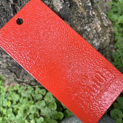 China RAL 3020 Wrinkle Texture Polyester Coarse Structure Powder Coating Paint for sale
