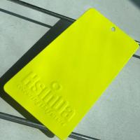 China RAL1026 Epoxy Polyester Powder Coating Fluorescent Neon Yellow for sale