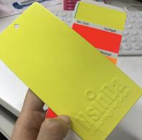 China RAL1026 Epoxy Polyester Powder Coating Fluorescent Neon Yellow for sale