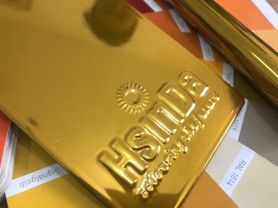 China Chrome Plating 24k Pure Gold Effect Double Coats Electrostatic Powder Coating For Luxury Furniture for sale