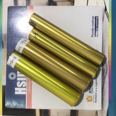 China Chrome Plating 24k Pure Gold Effect Double Coats Electrostatic Powder Coating For Luxury Furniture for sale