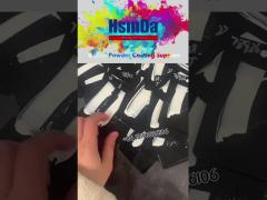 Schwarzes Polyester-Beschichtungs-Spray-Sand-Beschaffenheits-Ende
