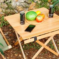 China Adjustable 33cm 47cm Portable Camping Table 60x60cm Square for sale
