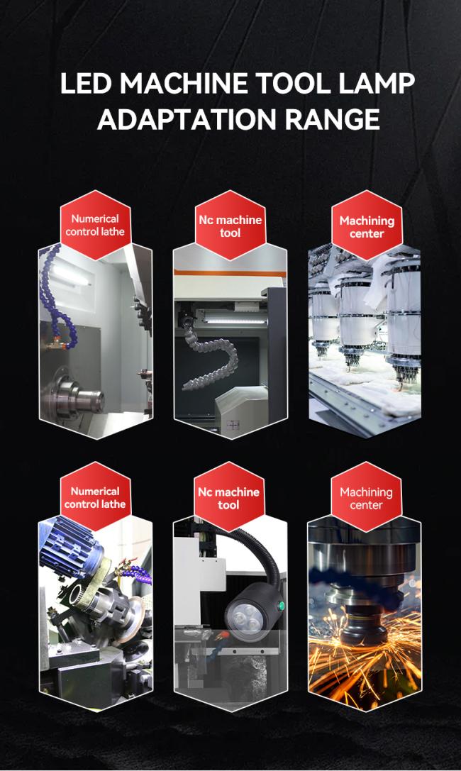 F9X LED Machine Tool Work Light mounting options