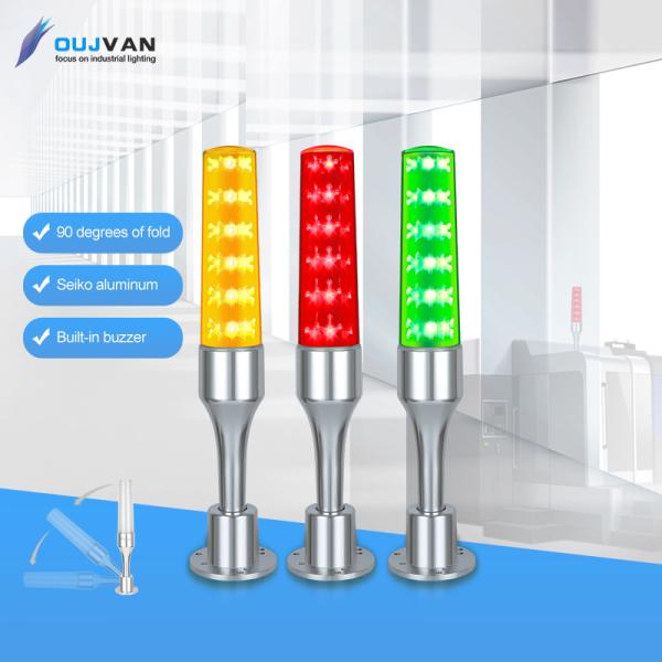 Quality Hidden Detachable Base LED Tower Lamp Flashing Warning Tower Light With Alarm for sale