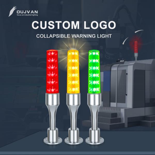 Quality Hidden Detachable Base LED Tower Lamp Flashing Warning Tower Light With Alarm for sale