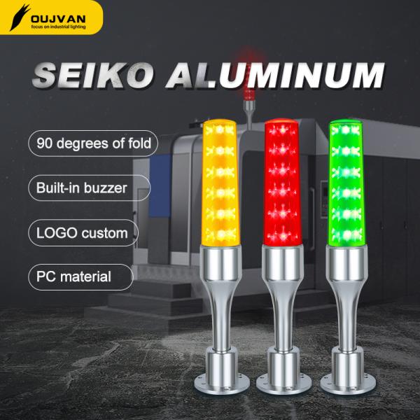 Quality Hidden Detachable Base LED Tower Lamp Flashing Warning Tower Light With Alarm for sale