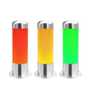 China OUJVAN Q4S 3 Color Stack Light IP50 DC24V Single Tier Disc Industrial Warning Light With Buzzer For CNC Machine Tool Automation Equipment for sale