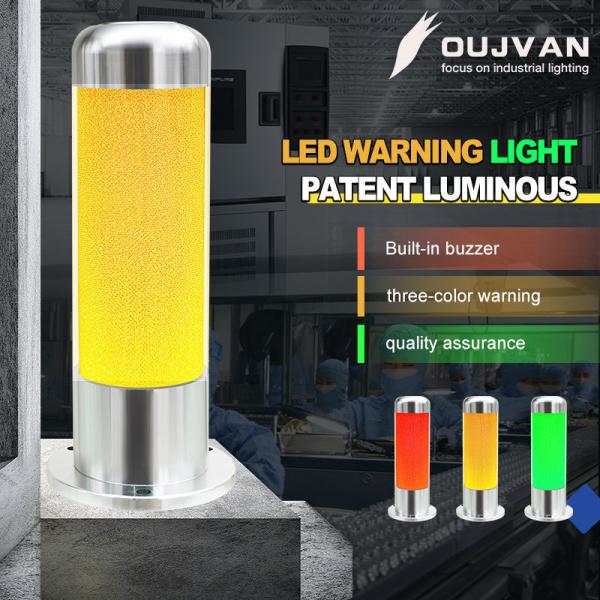 Quality Cnc Machine Tool Beacon LED Tower Light Three Color PMMA 70000 Lifespan for sale