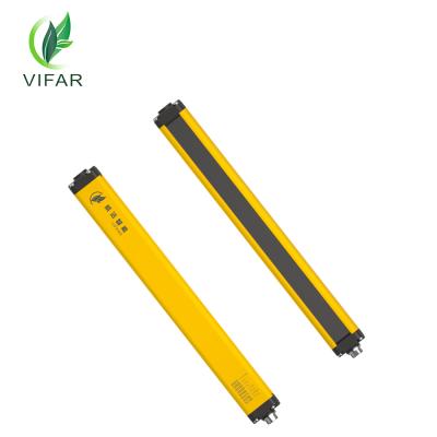 China Mounting Type Safety Light Curtain Lateral L Bracket DC 24V Laser Light Curtain 35mm Resolution for sale