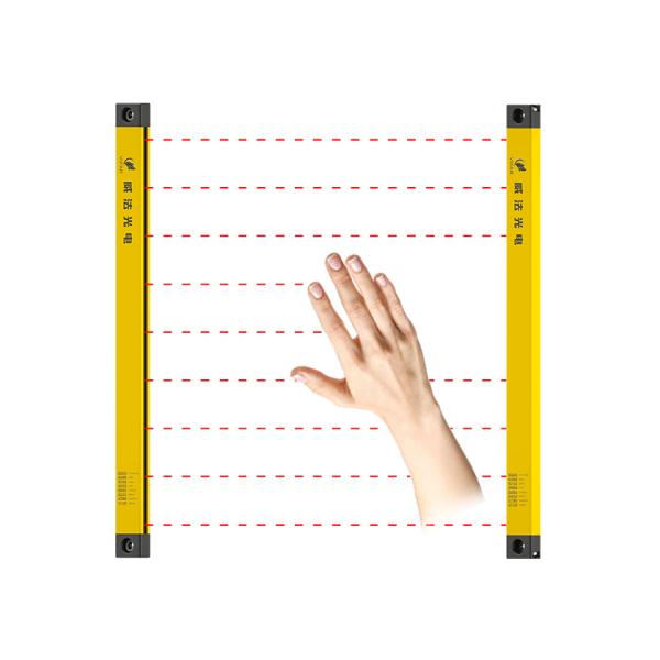 Quality Industrial Protection Safety Light Curtain 40MM Pitch Infrared Sensor Laser Safety Curtain for sale