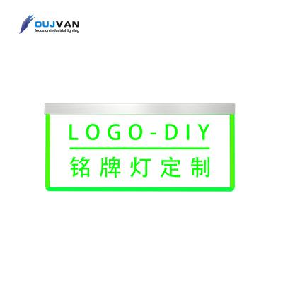 China Machine Logo Nameplate Light LED Acrylic Name Plate Crystal 40000 Hours 1.5W for sale