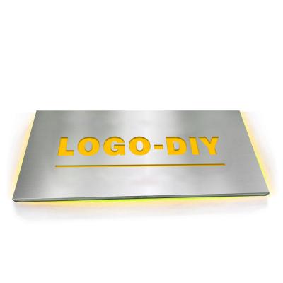 China 360*160mm Industrial Acrylic LED Name Board Waterproof Signal Warning for sale