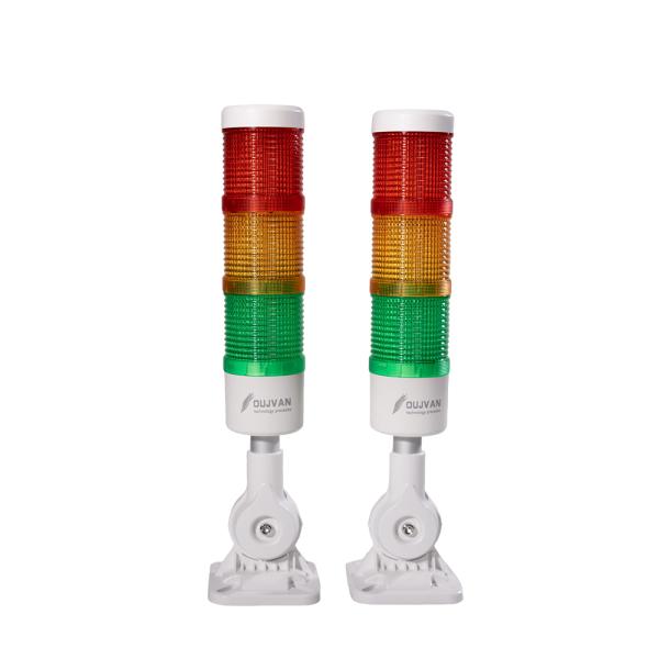Quality 360° Beam Angle RYG Signal Tower Lamp With Buzzer Three Layers Equipment Indicator Lights for sale