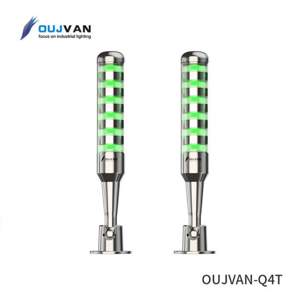 Quality OJUVAN Q4T DC24V Tricolor Industrial Signal Light with IP54 Rating and Aluminum Body for Enhanced Safety for sale