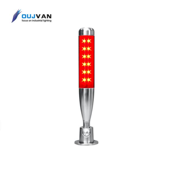 Quality 70 / Min Shiny Signal Tower Lamp DC 24V IP54 For CNC Machine Status Indicator for sale