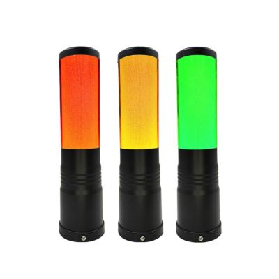 China Yellow Glow LED Signal Tower Light Tower Warning Light For Machine 3 Colors Flash 12V 24V for sale