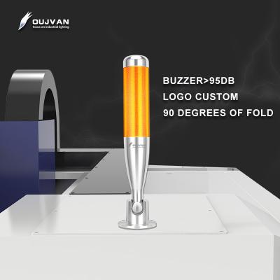 China Aluminum Alloy Tower Warning Light Three Colors Tower Indicator Light With Volume Buzzer And 95dB Buzzer for sale