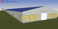 China Custom Prefab Layer Chicken House Structures , Automatic Layer Poultry Farm Structure for sale