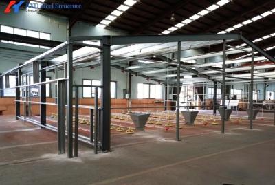 China Customized Steel Poultry House , Prefab Chicken House For Layer Broiler Farming for sale