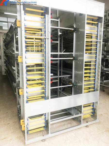 Quality 4 Tiers Broiler Chicken Battery Cage H Type Automated Battery Cage System for sale