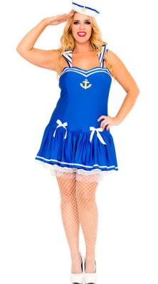 China Sailor Sea Costumes Wholesale Plus Size Sexy Sea Sailor Costume for Your Halloween Party for sale
